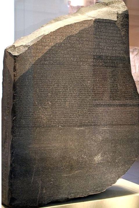 Rosetta-style engraving lauding Cleopatra I and two Ptolemaic Pharaohs ...