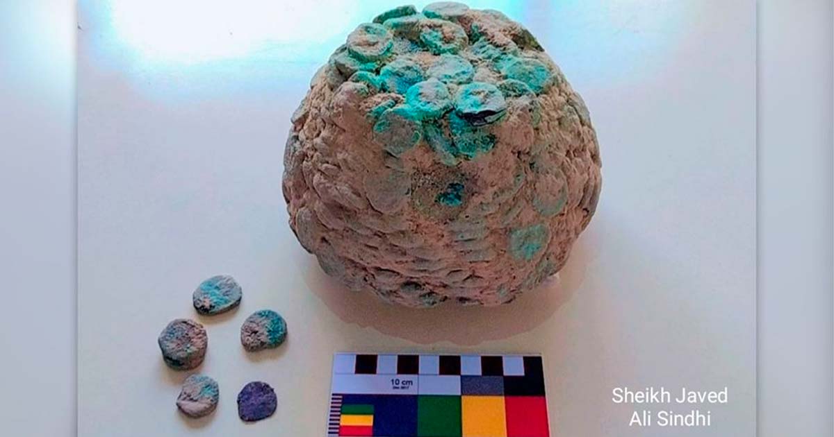 2,000-Year-Old Coin Hoard Unearthed at Buddhist Stupa at Mohenjo-Daro ...