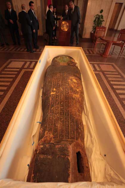 Looted, Trafficked and Displayed at a US Museum, “Green Coffin” Returns ...