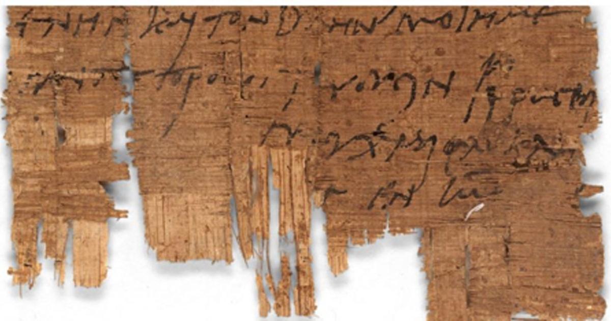 World’s Oldest Christian Letter Found On 3rd Century Egyptian Papyrus ...