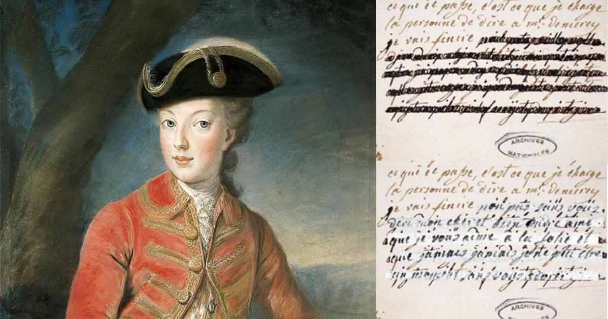 X-ray Reveals Someone Censored Marie Antoinette’s Letters | Ancient Origins
