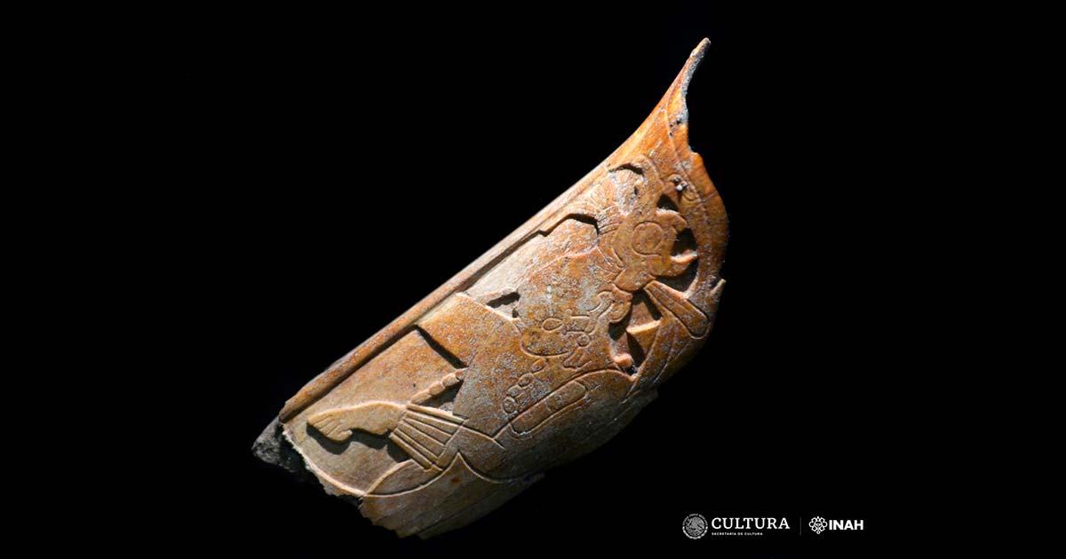 Mayan Nose Ornament Made from Human Bone Found in Palenque Ruins ...