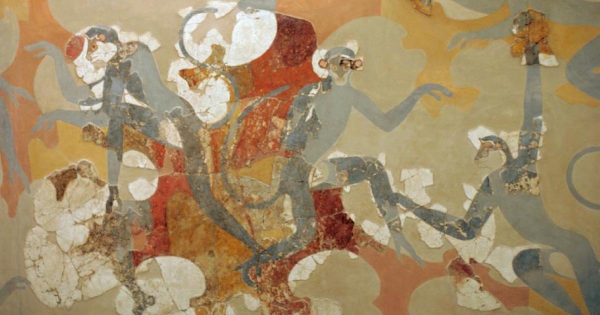 Minoan Monkey Business: Fresco Links Greek Island With Asia | Ancient ...