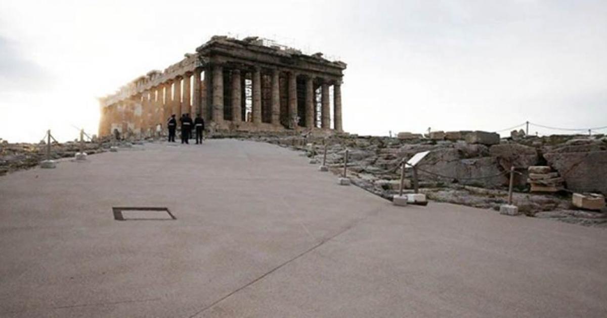 Concrete Acropolis Paths Pave the Way for Wheelchairs and Criticism ...