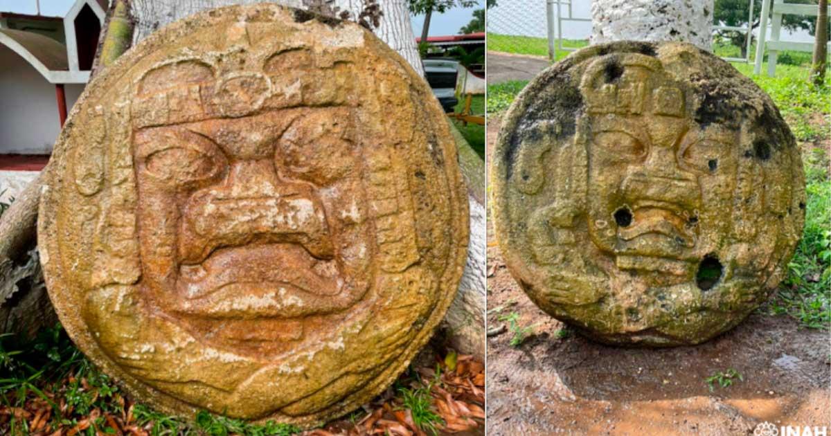 Two Huge Stone Olmec Reliefs Depict Rulers in Divine Trance Pose ...
