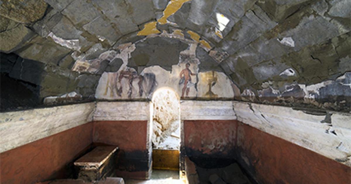 A Banquet Frozen in Time: Rare Painted Tomb Discovered in Italy ...