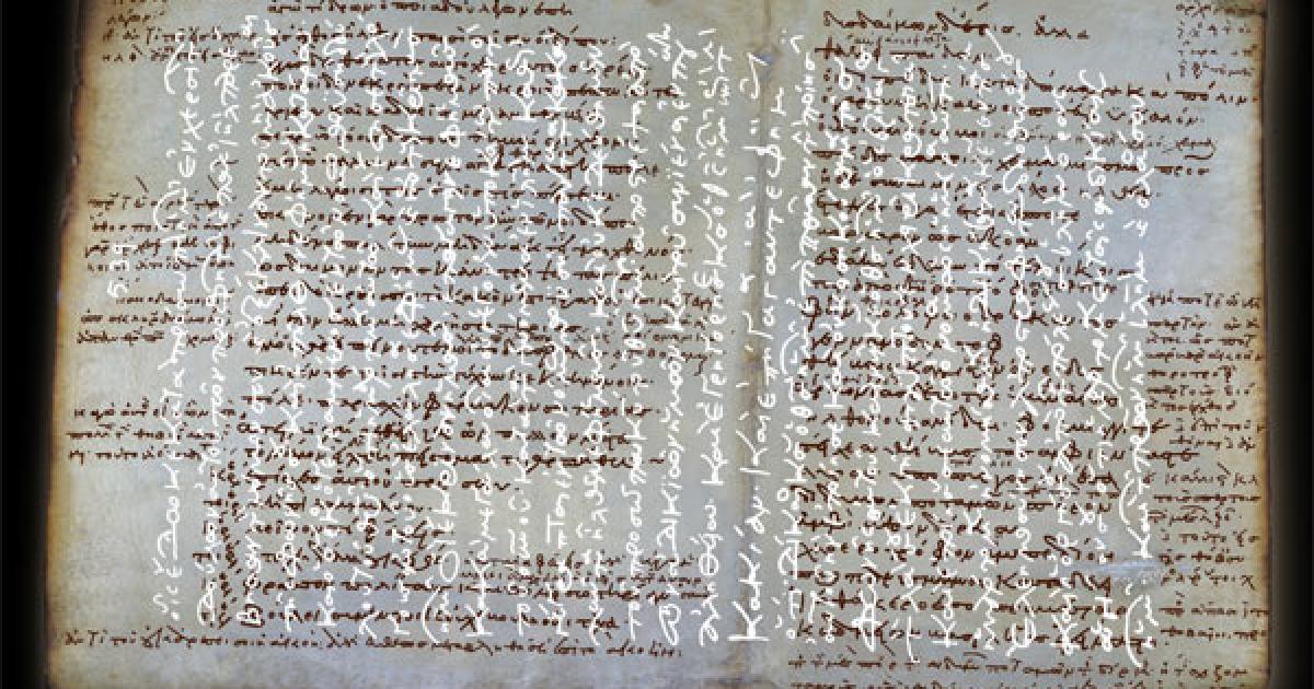 Ancient philosophical writings found hidden beneath a medieval text ...