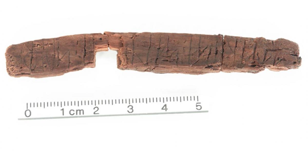 800-year-old message carved into Rune Stick Shows Ancient Code still ...