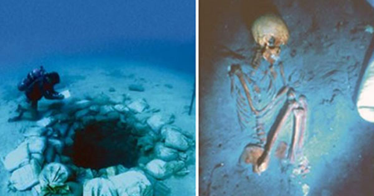 The 9,000-year-old underground megalithic settlement of Atlit Yam ...