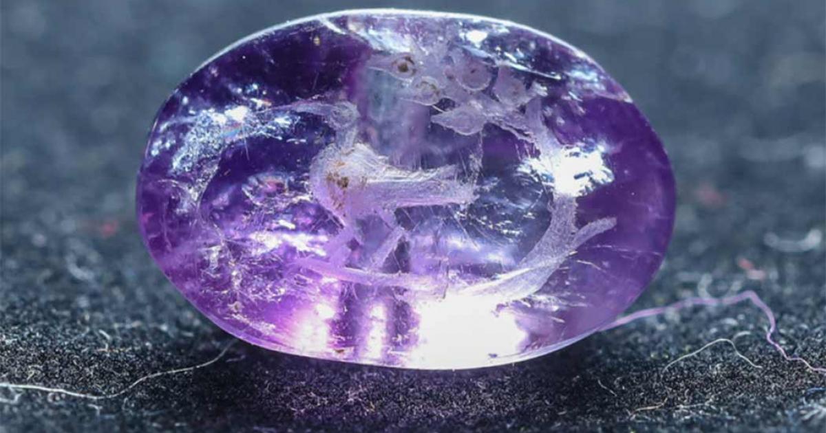 Unique Biblical “Persimmon” Amethyst Seal Discovered In Jerusalem Sewer ...