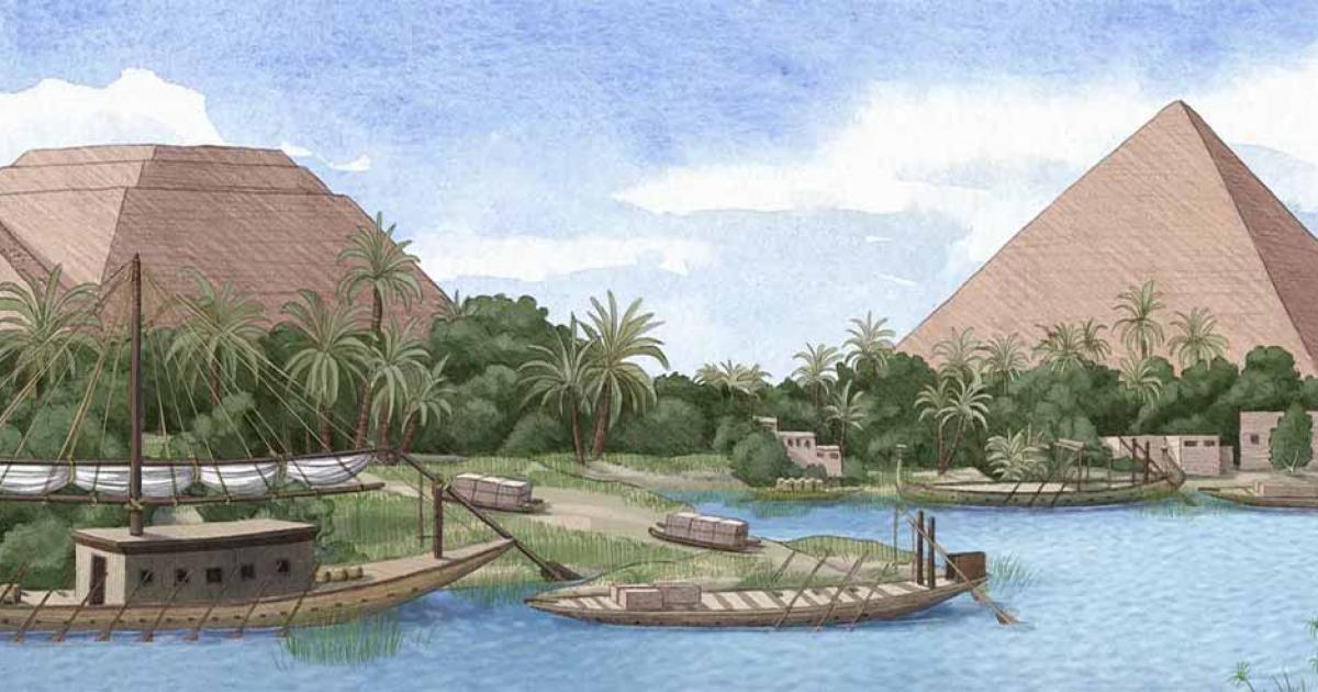 How Egyptian Pyramid Builders Moved Construction Materials by Water ...