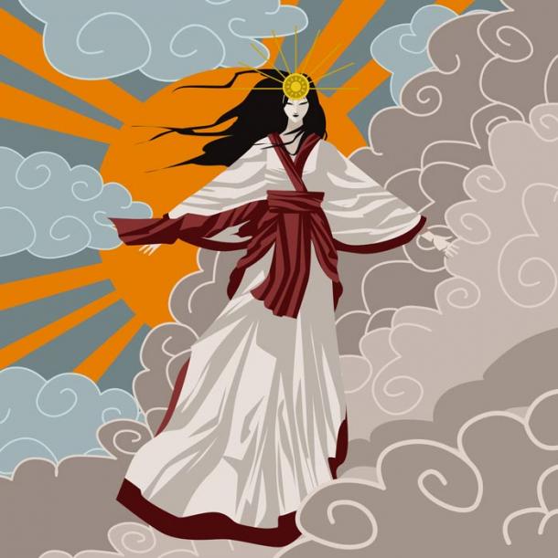 Solar Goddess Amaterasu, Divine Ancestor of the Japanese Imperial ...
