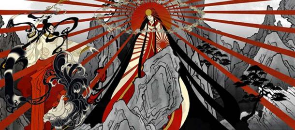 Solar Goddess Amaterasu, Divine Ancestor of the Japanese Imperial ...