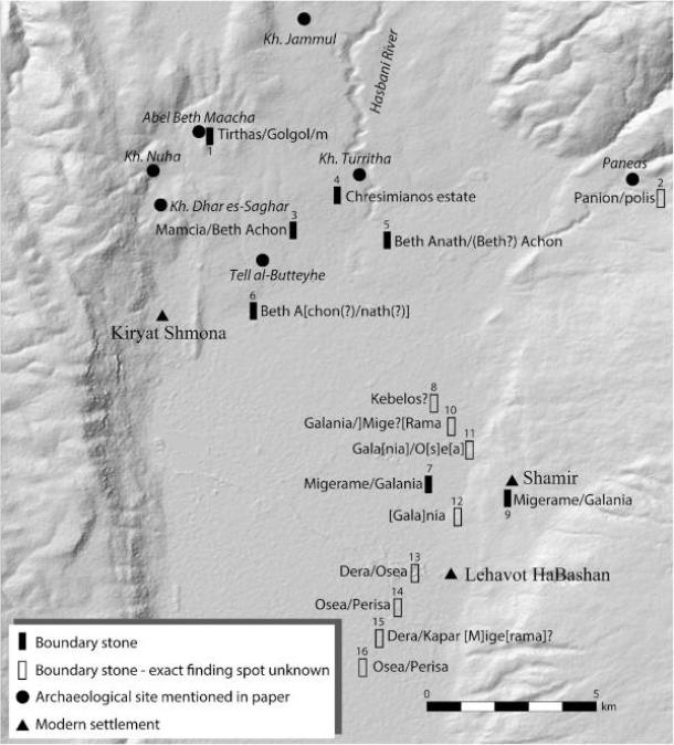 3rd Century Roman Boundary Stone with Inscription Found in Northern ...