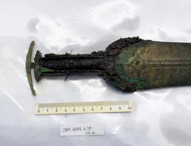 Ornate Prehistoric Bronze Sword Excavated In Denmark | Ancient Origins