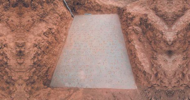 Archaeologists Salvage Inscribed Palace Door Threshold at City of ...