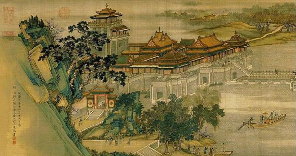 5-meter long ancient scroll painting is one of the most precious ...