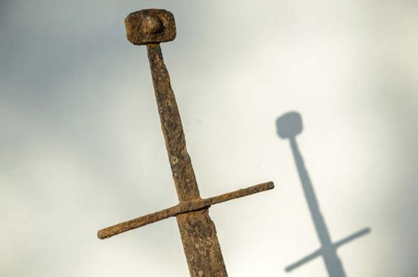 Medieval Sword in Excellent Condition Accidentally Found in a Peat Bog ...